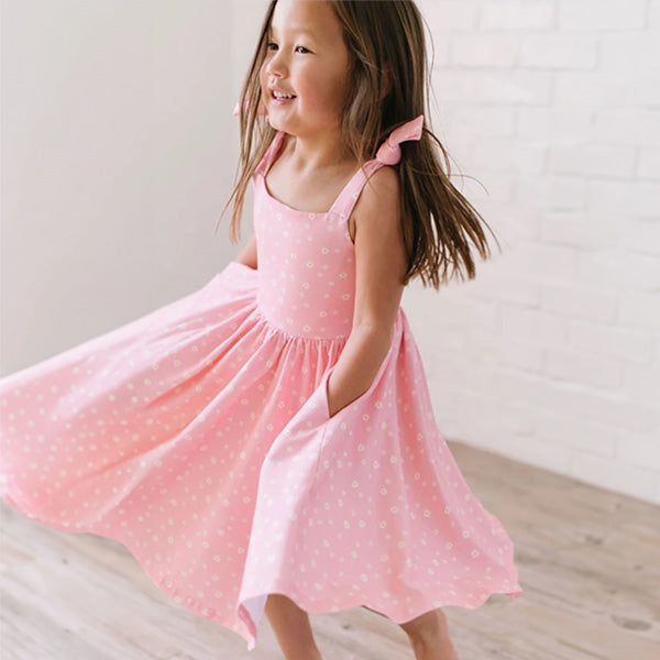 summer wren dress in elsa blue - elfin los angeles